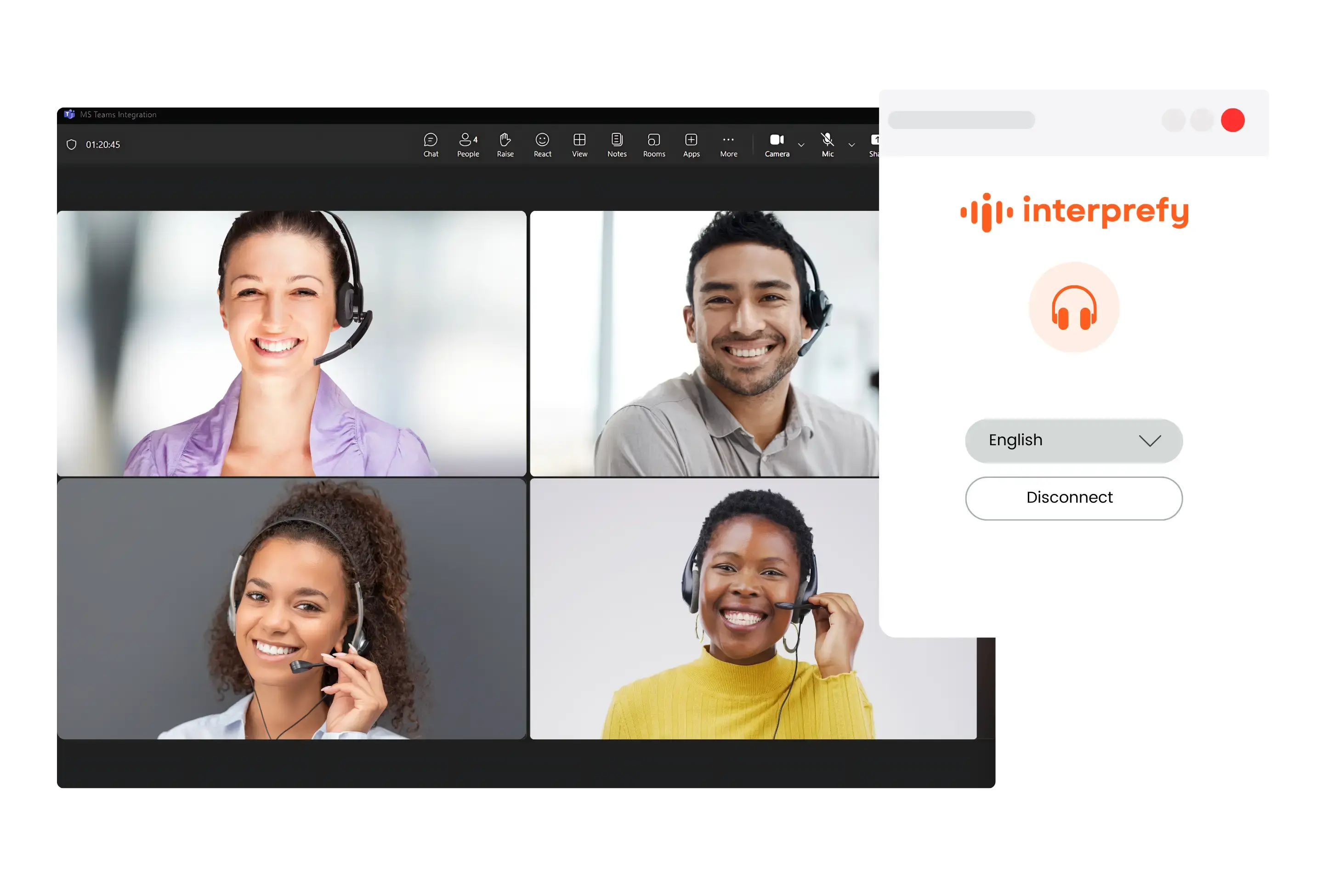 Interpretation and Live Translation for MS Teams | Interprefy